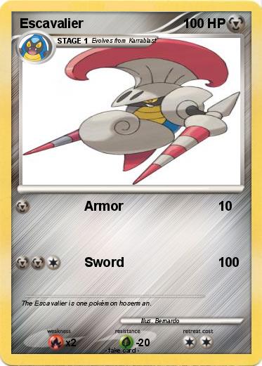 Pokémon Escavalier 27 27 - Armor - My Pokemon Card