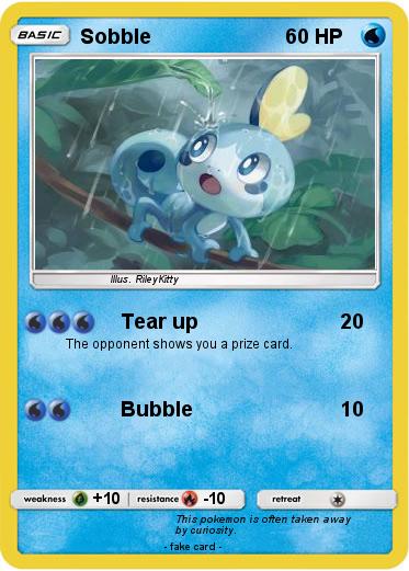 Pokémon Sobble 33 33 - Tear up - My Pokemon Card