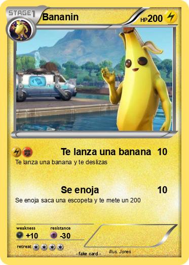 Pokémon Bananin 8 8 - Te lanza una banana - Mi carta pokémon