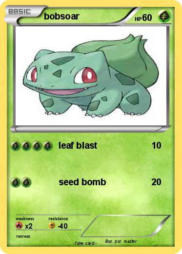 Pokémon bobsoar - leaf blast - My Pokemon Card
