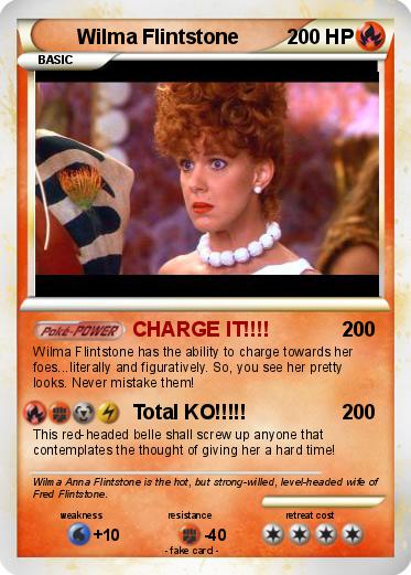Pokémon Wilma Flintstone - CHARGE IT!!!! - My Pokemon Card