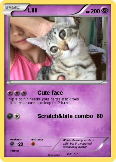 Pokémon Lilli 17 17 - Cute face - My Pokemon Card