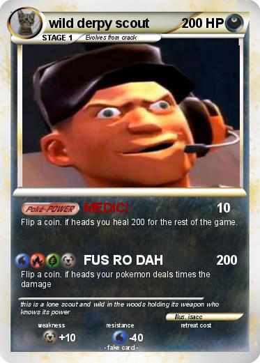 Pokémon wild derpy scout - MEDIC! - My Pokemon Card