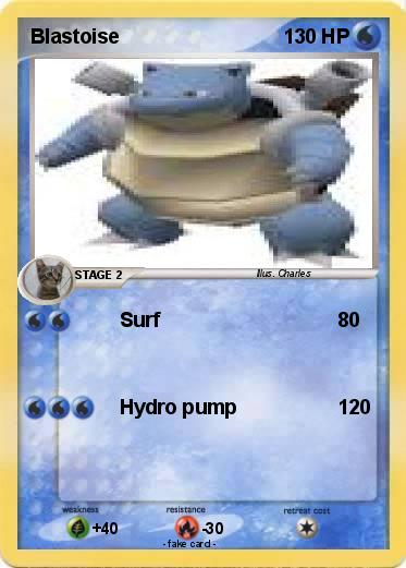 Pokémon Blastoise 1691 1691 - Surf - My Pokemon Card