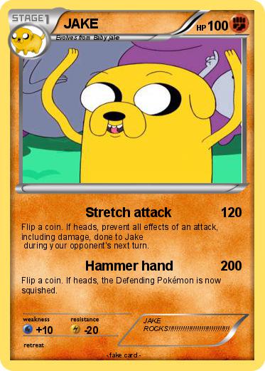 Pokémon JAKE 1270 1270 - Stretch attack - My Pokemon Card