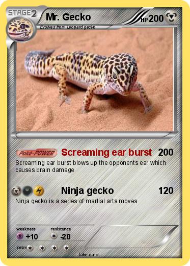 Pokémon Mr Gecko 2 2 - Screaming ear burst - My Pokemon Card