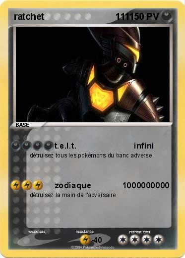 Pokémon ratchet 111 111 - t.e.l.t. infini - Ma carte Pokémon