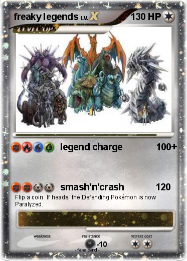 Pokémon freaky legends - legend charge 100+ - My Pokemon Card