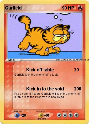 Pokémon Garfield 832 832 - Kick off table - My Pokemon Card