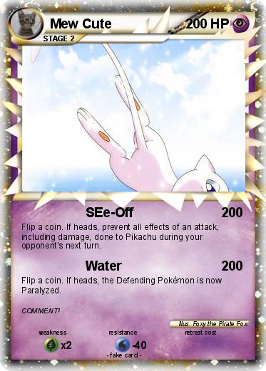 Pokémon Mew Cute - SEe-Off - My Pokemon Card