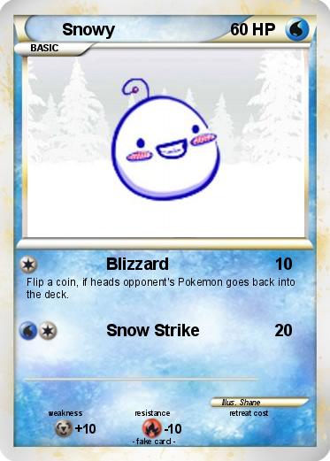 Pokémon Snowy 73 73 - Blizzard - My Pokemon Card