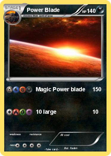 Pokémon Power Blade - Magic Power blade - My Pokemon Card
