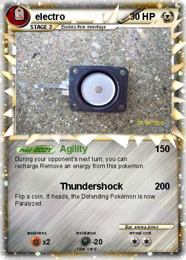 Pokémon electro 275 275 - Agility - My Pokemon Card