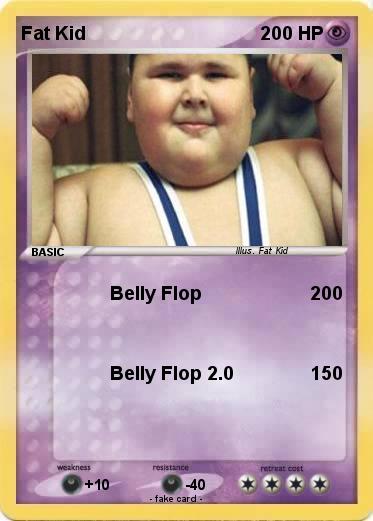 Pokémon Fat Kid 118 118 - Belly Flop - My Pokemon Card