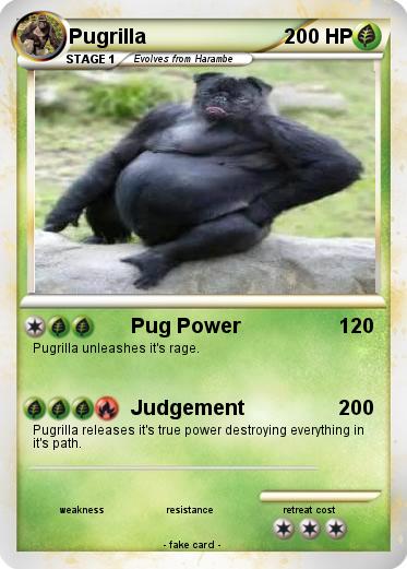 Pokémon Pugrilla 11 11 - Pug Power - My Pokemon Card