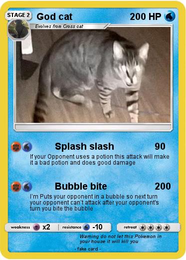 Pokémon God cat 5 5 - Splash slash - My Pokemon Card