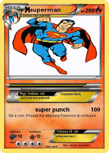Pokémon superman 842 842 - super punch - My Pokemon Card