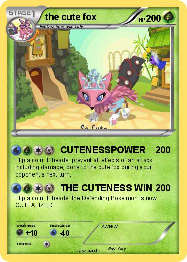 Pokémon the cute fox - CUTENESSPOWER - My Pokemon Card