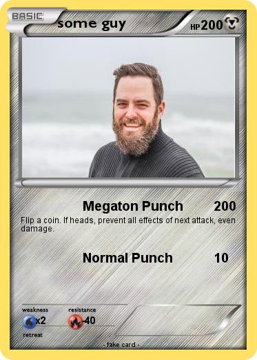 Pokémon some guy 36 36 - Megaton Punch - My Pokemon Card