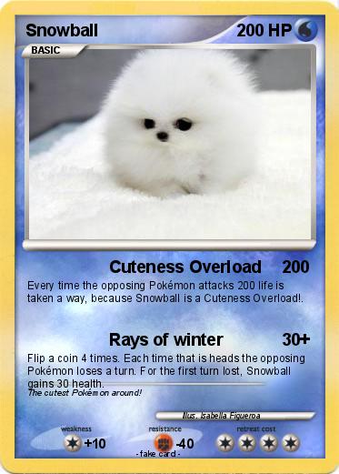 Pokémon Snowball 92 92 - Cuteness Overload - My Pokemon Card