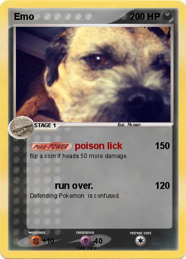 Pokémon Emo 485 485 - poison lick - My Pokemon Card
