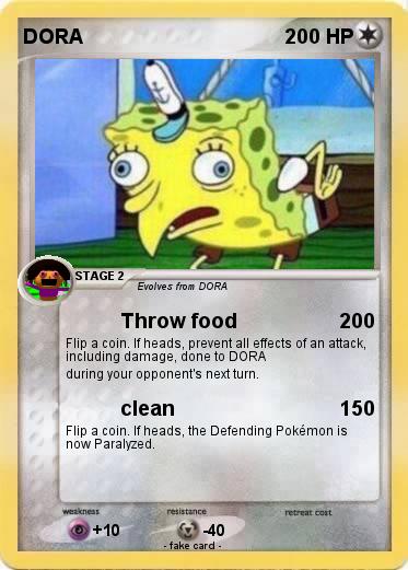 Pokémon DORA 939 939 - Throw food - My Pokemon Card