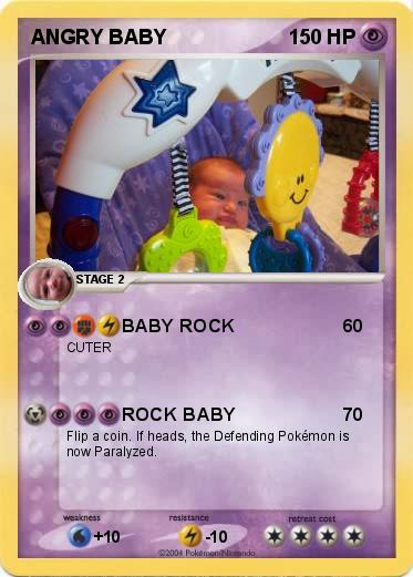 Pokémon ANGRY BABY - BABY ROCK - My Pokemon Card