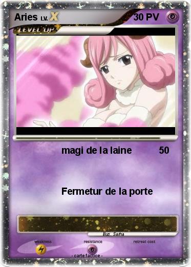 Pokémon Aries 50 50 - magi de la laine - Ma carte Pokémon