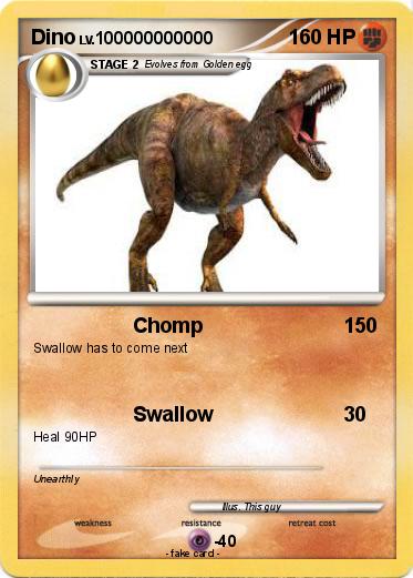 Pokémon Dino 852 852 - Chomp - My Pokemon Card