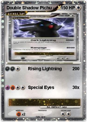 Pokémon Shadow Pikachu 615 615 - Rising Lightning - My Pokemon Card