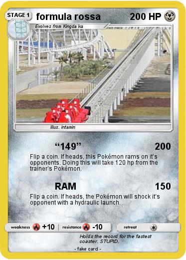Pokémon formula rossa 1 1 - “149” - My Pokemon Card