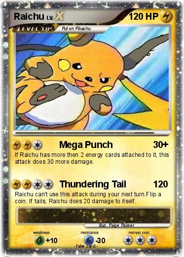 Pokémon Raichu 2049 2049 - Mega Punch - My Pokemon Card