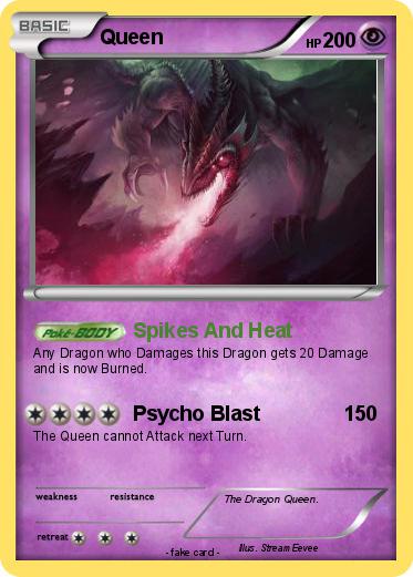 Pokémon Queen 344 344 - Spikes And Heat - My Pokemon Card