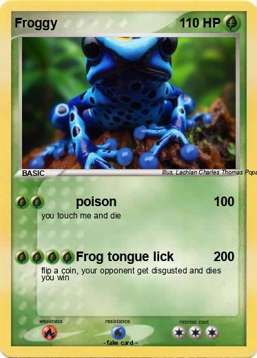 Pokémon Froggy 159 159 - poison - My Pokemon Card
