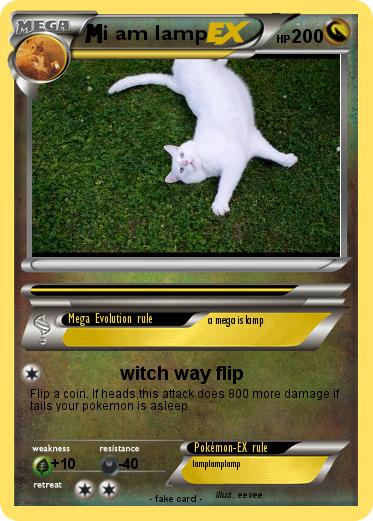 Pokémon i am lamp - witch way flip - My Pokemon Card