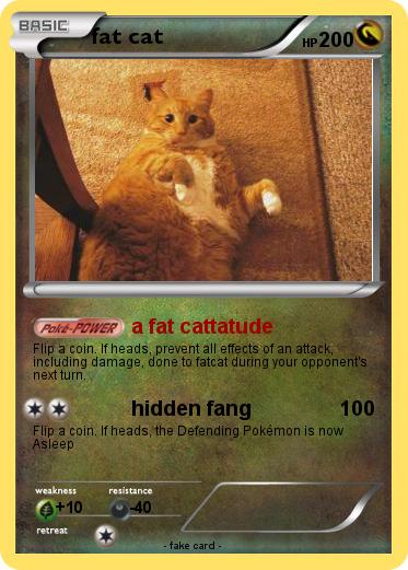 Pokémon fat cat 366 366 - a fat cattatude - My Pokemon Card