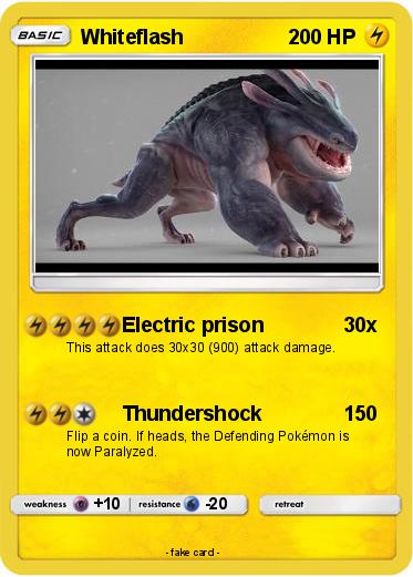 Pokémon Whiteflash - Electric prison - My Pokemon Card