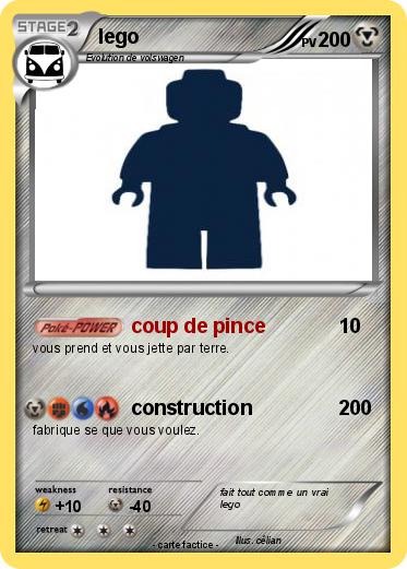 Pokémon lego 2774 2774 - coup de pince - Ma carte Pokémon