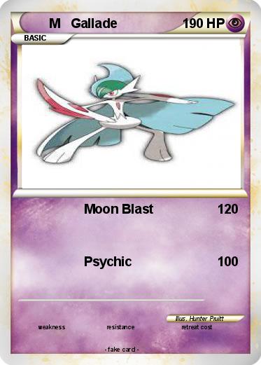 Pokémon M Gallade 5 5 - Moon Blast - My Pokemon Card