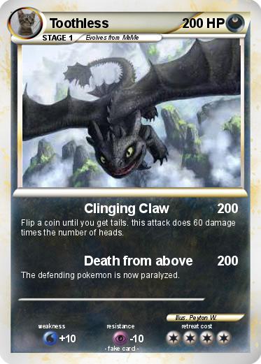 Pokémon Toothless 155 155 - Clinging Claw - My Pokemon Card