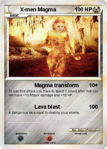 Pokémon X men Magma - Magma transform - My Pokemon Card