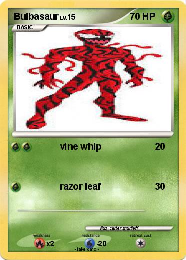 Pokémon Bulbasaur 896 896 - vine whip - My Pokemon Card