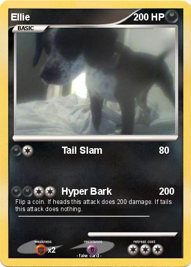 Pokémon Ellie 202 202 - Tail Slam - My Pokemon Card