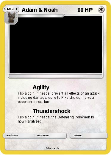 Pokémon Adam Noah - Agility - My Pokemon Card
