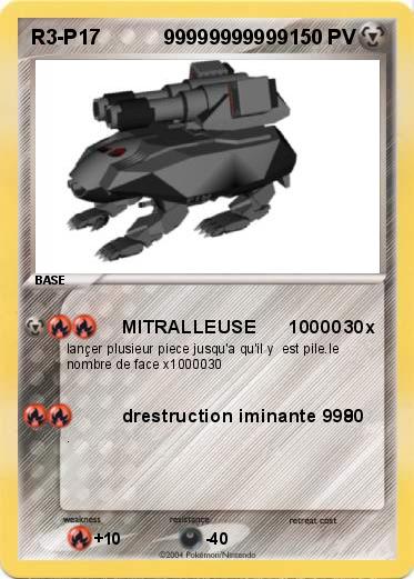 Pokémon R3 P17 99999999999 99999999999 - MITRALLEUSE 10000 - Ma carte ...