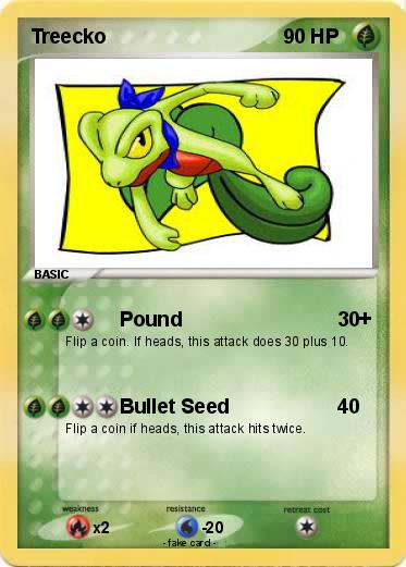Pokémon Treecko 142 142 - Pound - My Pokemon Card