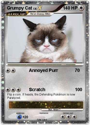 Pokémon Grumpy Cat 1059 1059 - Annoyed Purr - My Pokemon Card