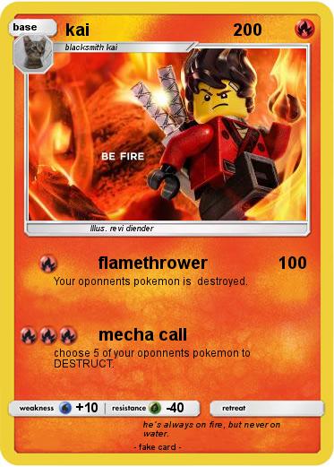 Pokémon kai 1356 1356 - flamethrower - My Pokemon Card
