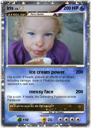 Pokémon Iris 221 221 - Ice cream power - My Pokemon Card