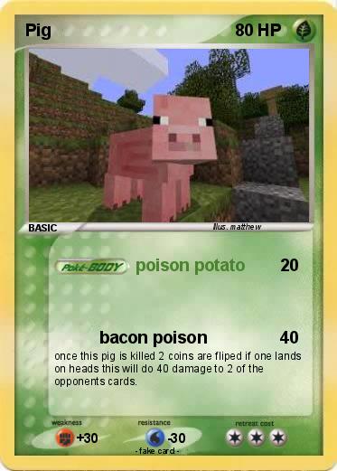 Pokémon Pig 419 419 - poison potato - My Pokemon Card